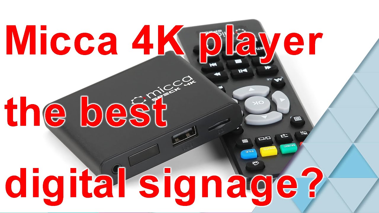 Micca Speck 4K Ultra-HD Digital Media Player. quick overview and how to auto play loop videos ...