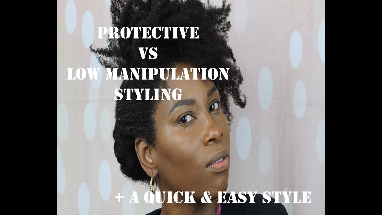 Protective vs Low Manipulation Styling | 4c Natural Hair (187) - YouTube