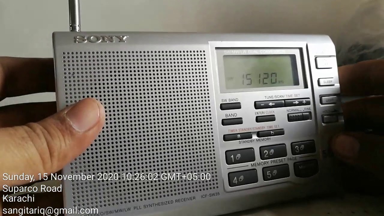 Sony ICF-SW35 SW Testing - YouTube