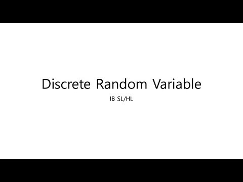 [IB Math HL/SL] Discrete Random Variable - YouTube