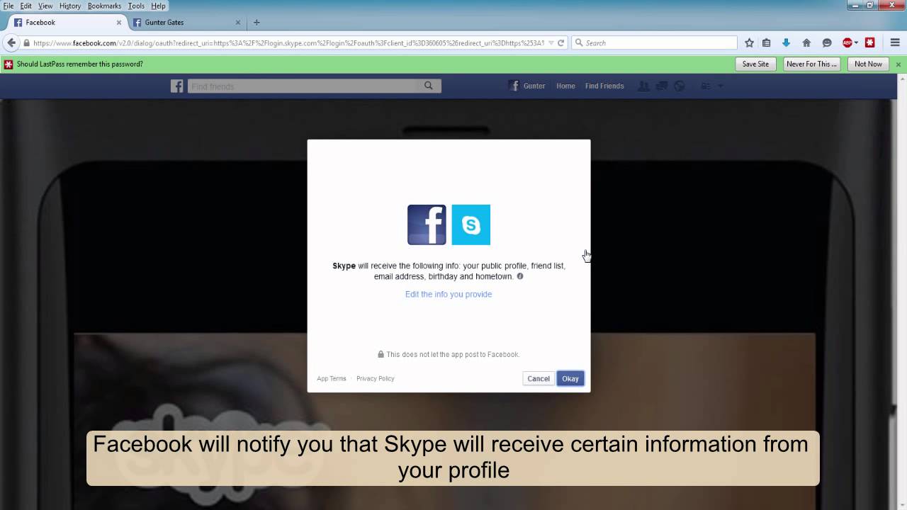 How to connect Skype with Facebook - YouTube