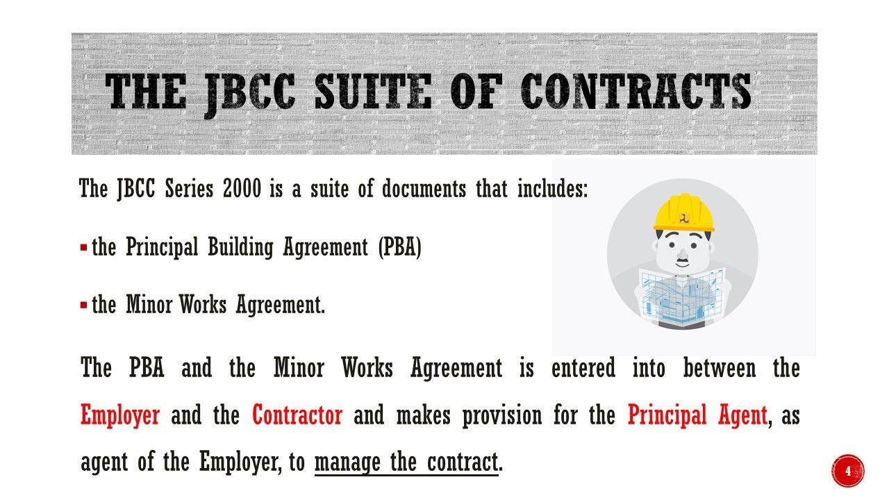 JBCC Series 2000 Suite of Contracts - YouTube