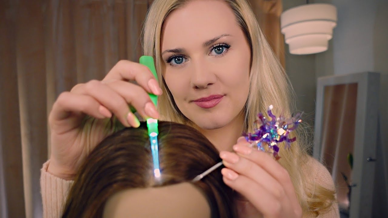 Exhilarating Hair Play ASMR Soft Spoken into Whisper - YouTube