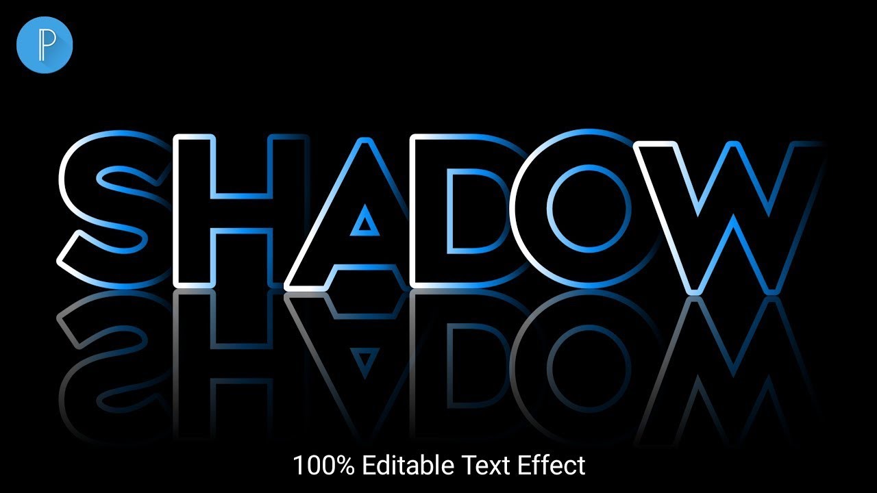Unique Black Shadow Text Effect How To Edit Text In Pixellab ...