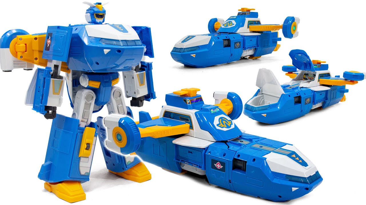 Super Wings spacecraft is here Let's build a robot with the Super Wings ...