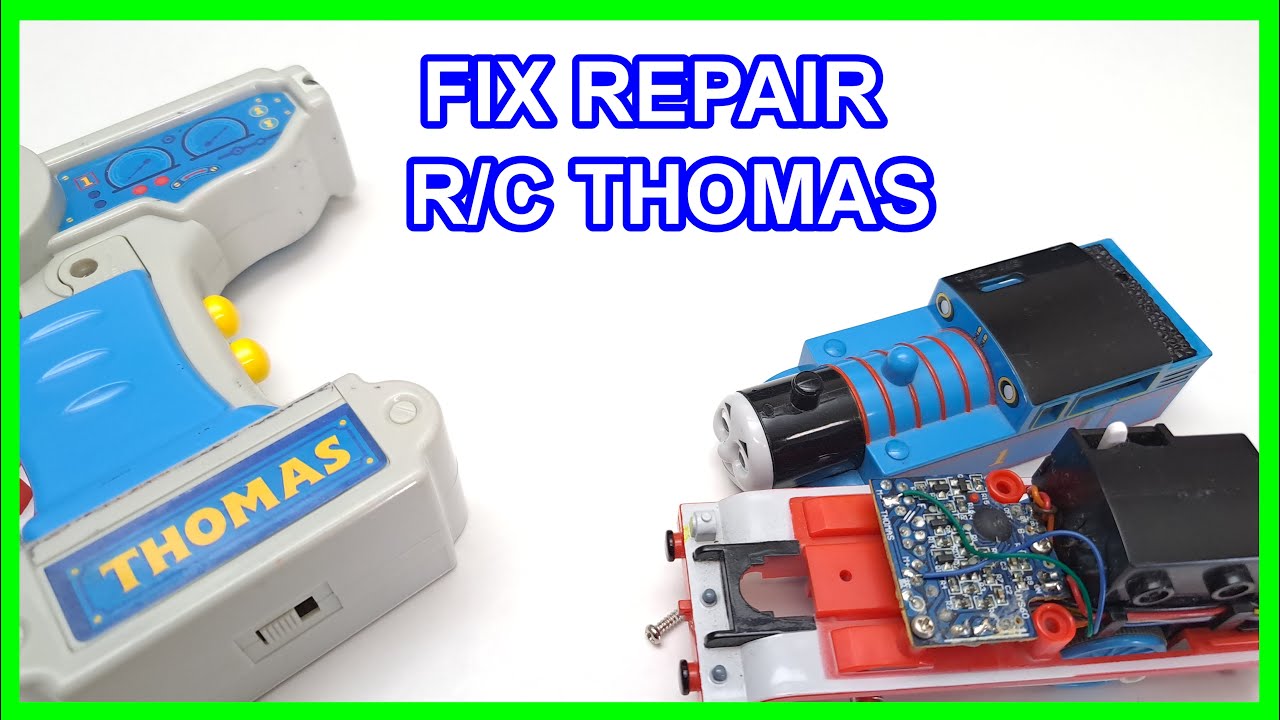 Fix repair Trackmaster RC Thomas broken gear - YouTube