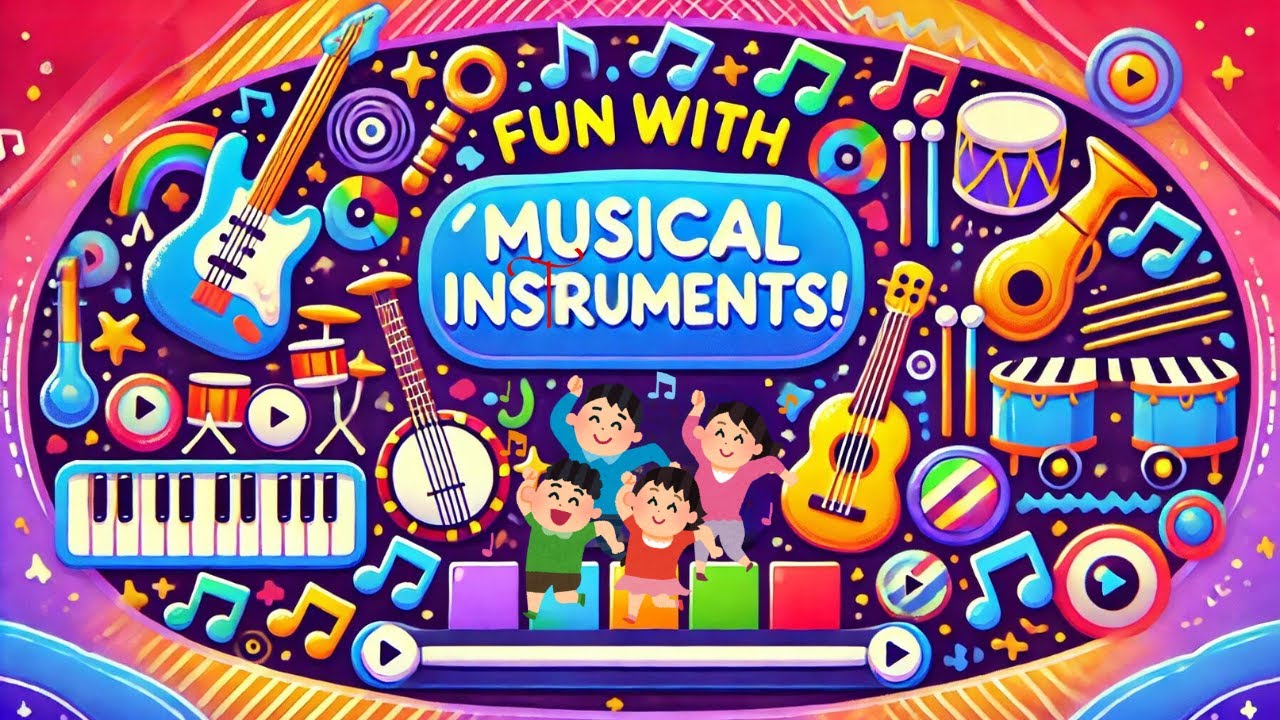 Musical Instruments Sounds For Kids| Learn About Music And Instrument ...