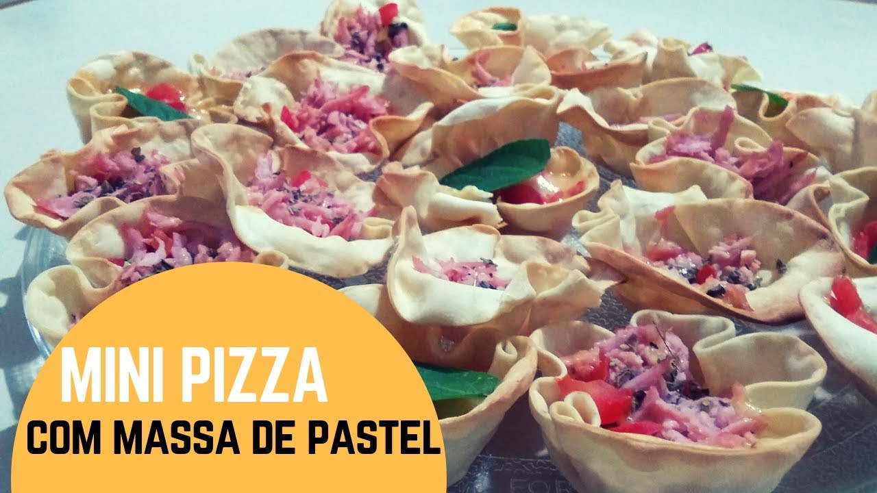 Mini Pizza com Massa de Pastel - YouTube