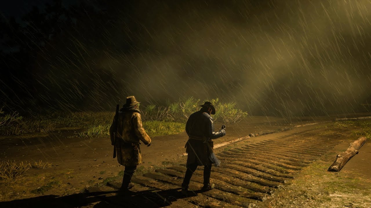 🌧️ Midnight Forest Walk with Uncle and Arthur | RDR2 ASMR | Red Dead ...