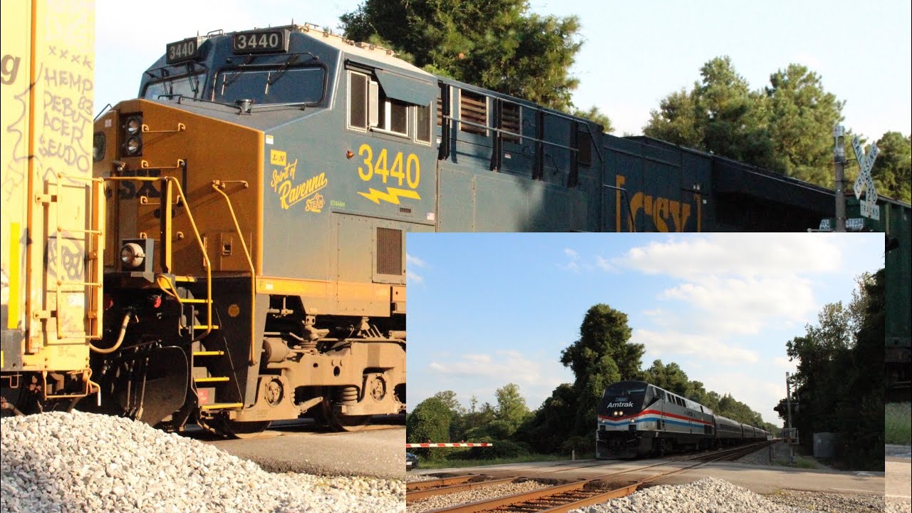 {HD} CSX Spirit Unit and Amtrak 822 in Less than 30 Minutes ...