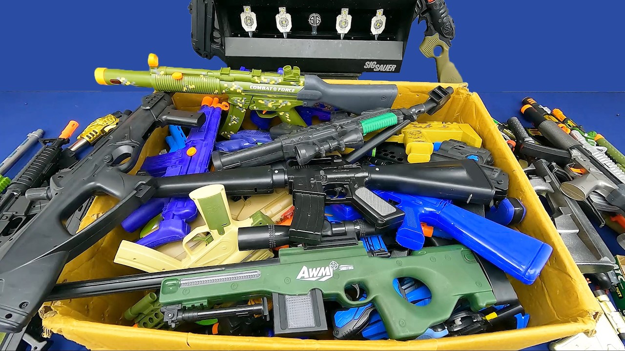 Box of Toy Guns! 🔥 ULTIMATE TOY WEAPON BOX – AWM Sniper, Desert Eagle ...