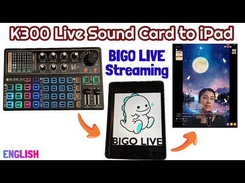 K300 Live Sound Card for BIGO LIVE on iPad
