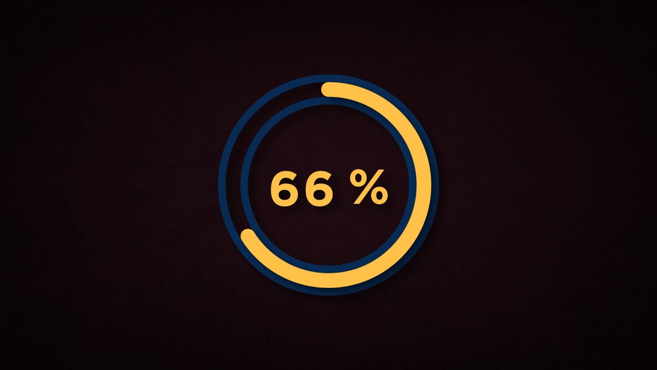 Simple Looking Pie Chart Animation In After Effects Tutorial - YouTube