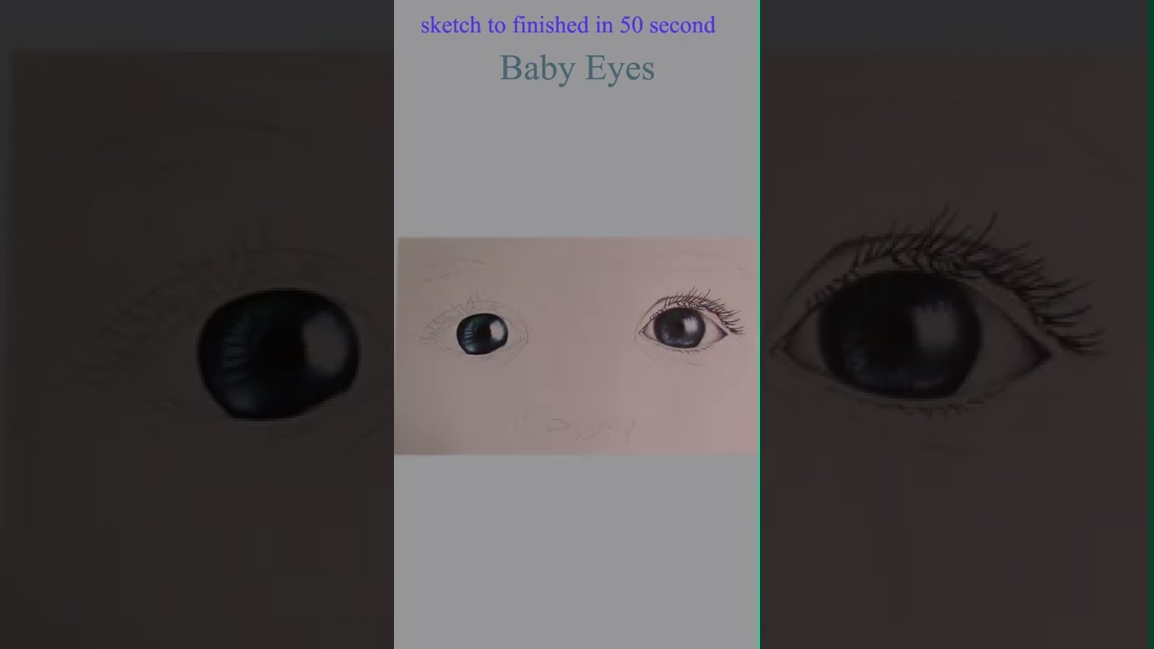 short | How to draw baby eyes - YouTube