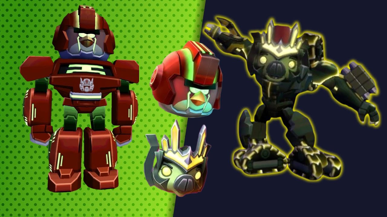 Neon Ironhide & Neon Brawl - New Characters in Angry Birds Transformers ...