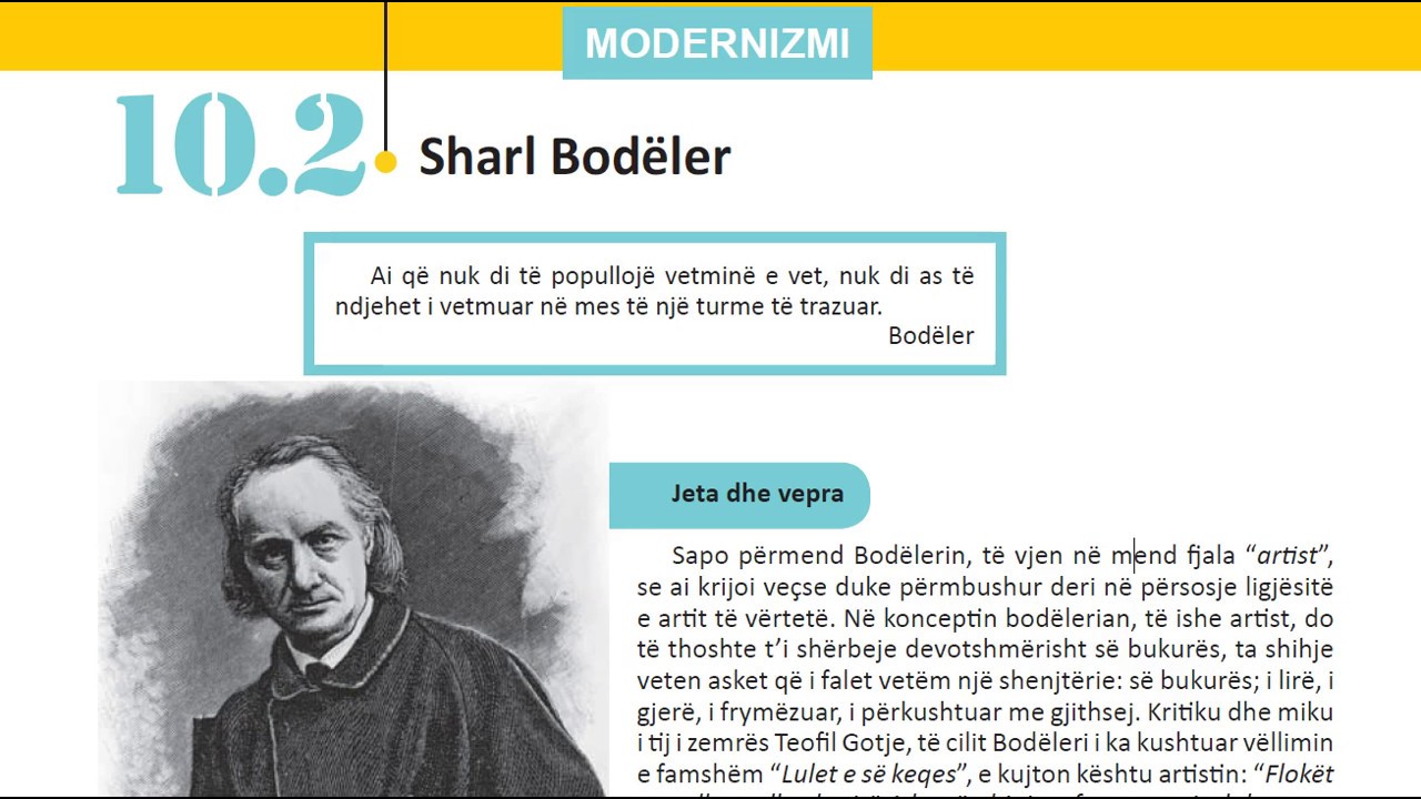 Letersia 11 Filara Mesimi 10 2 Sharl Bodëler - YouTube