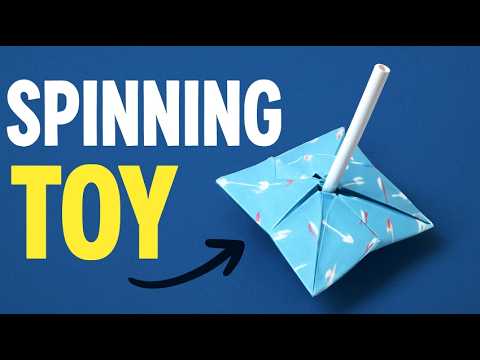 🌀DIY Spinning Paper Toy | Fun Origami Spinner | Easy Paper Craft🌀 - YouTube