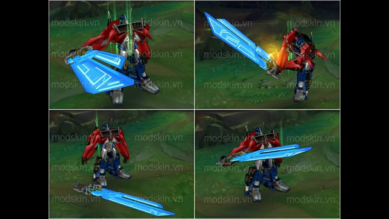 Garen Optimus Prime - 3D Skin LoL - YouTube