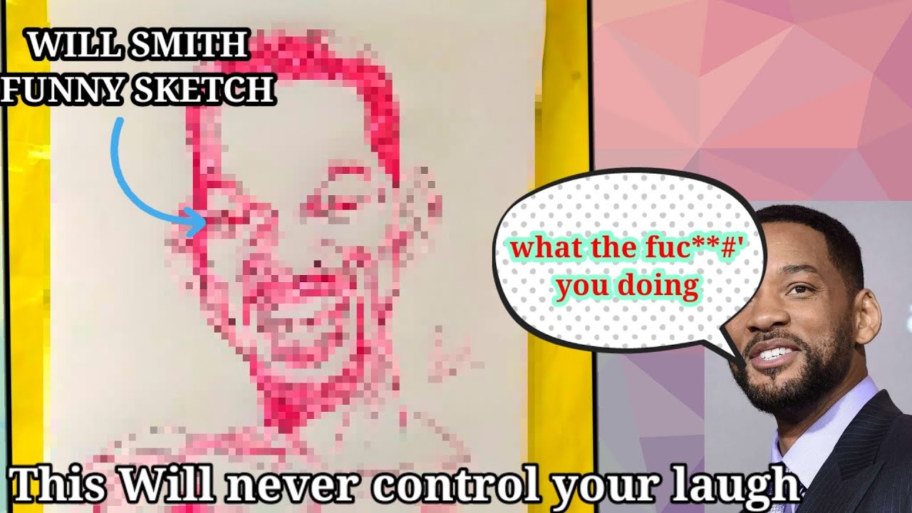 Will Smith Reaction !! | will Smith funny face sketch | Creative Idea ...