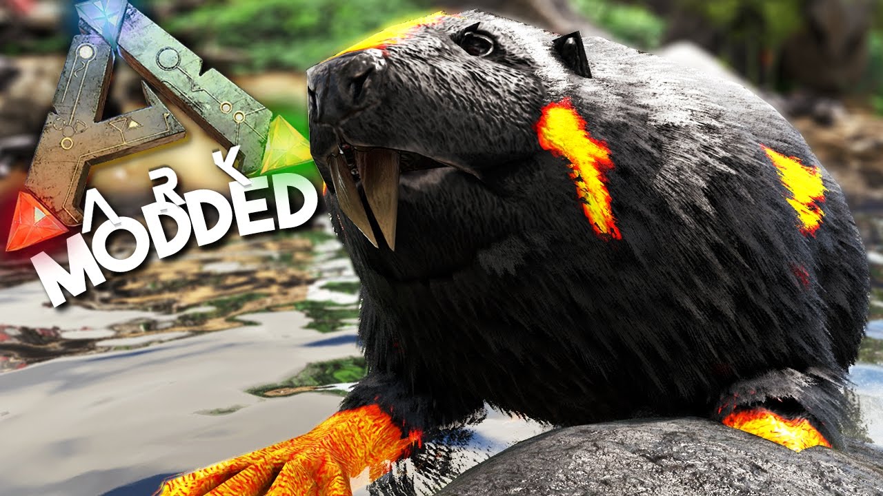 ARK Survival Evolved Ep #9 - THE BADASS BEAVER! - (Modded Survival ...