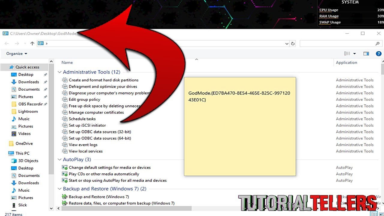 How to Enable God Mod on Your Computer - YouTube