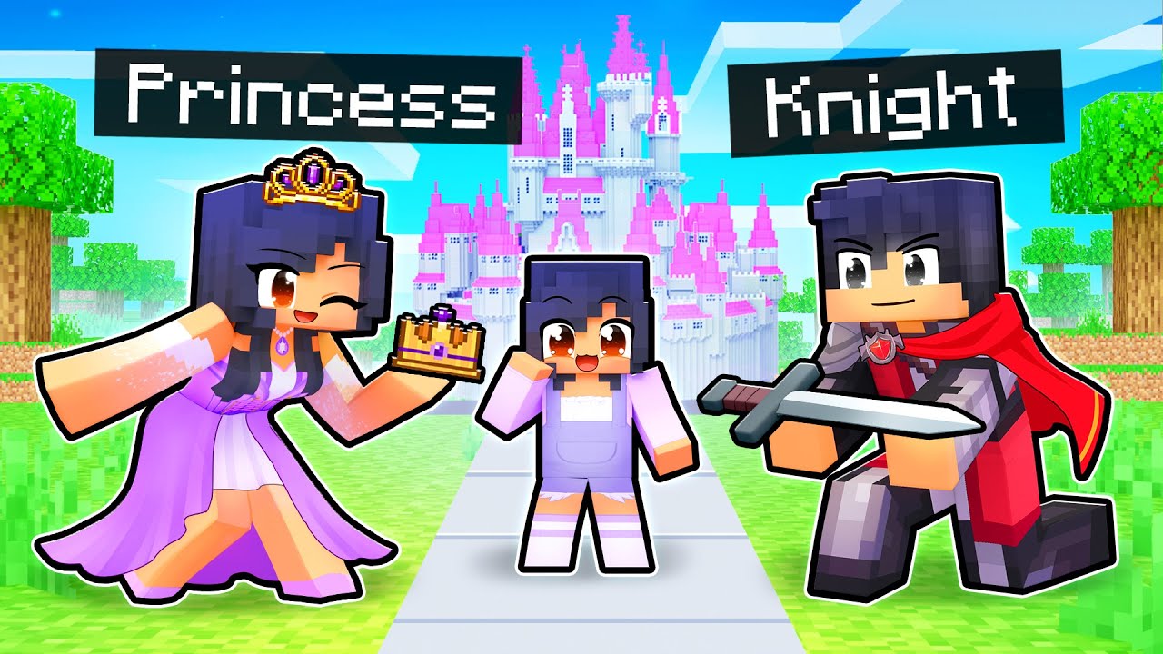 Adopted by a PRINCESS and KNIGHT in Minecraft! - YouTube