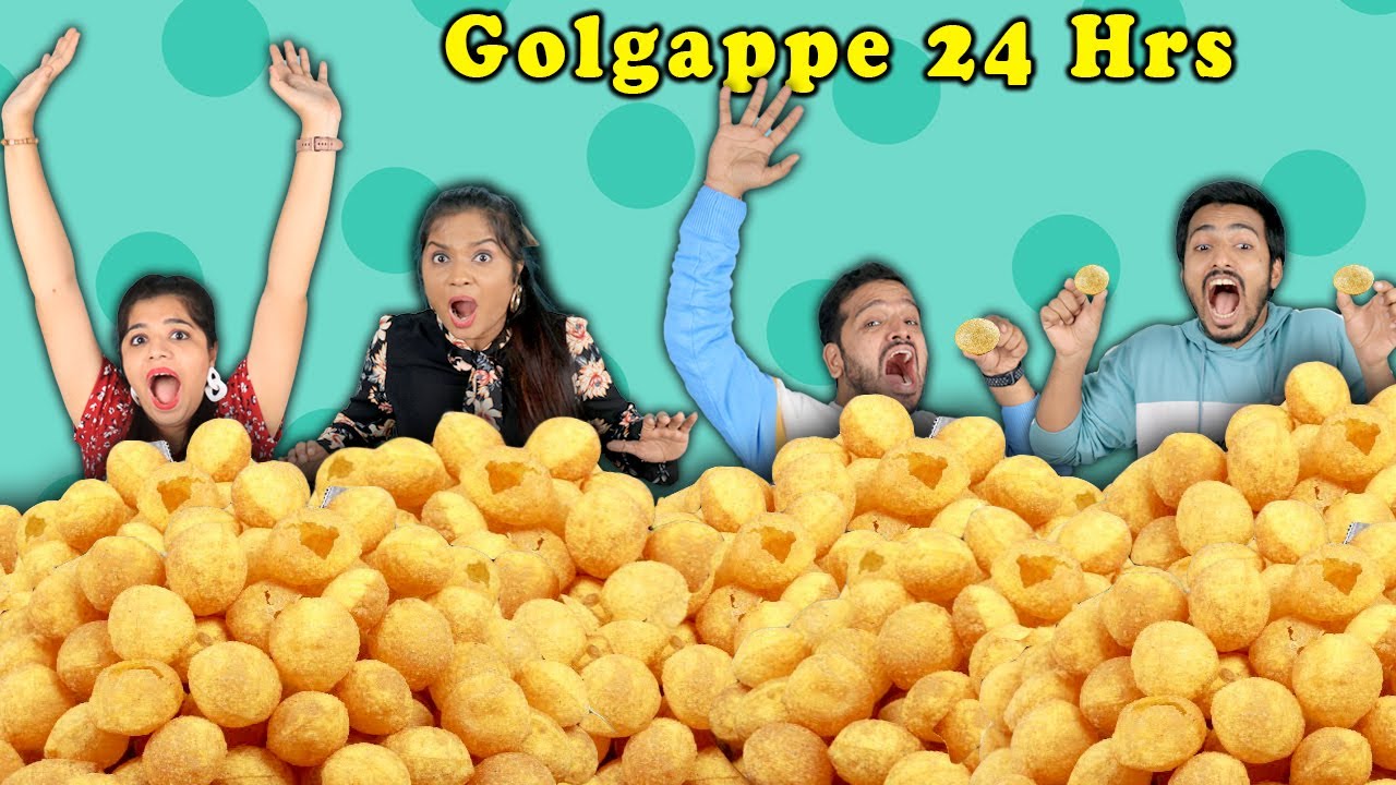 Eating Golgappa For 24 Hours Challenge | Eating Panipuri For 24 Hrs ...