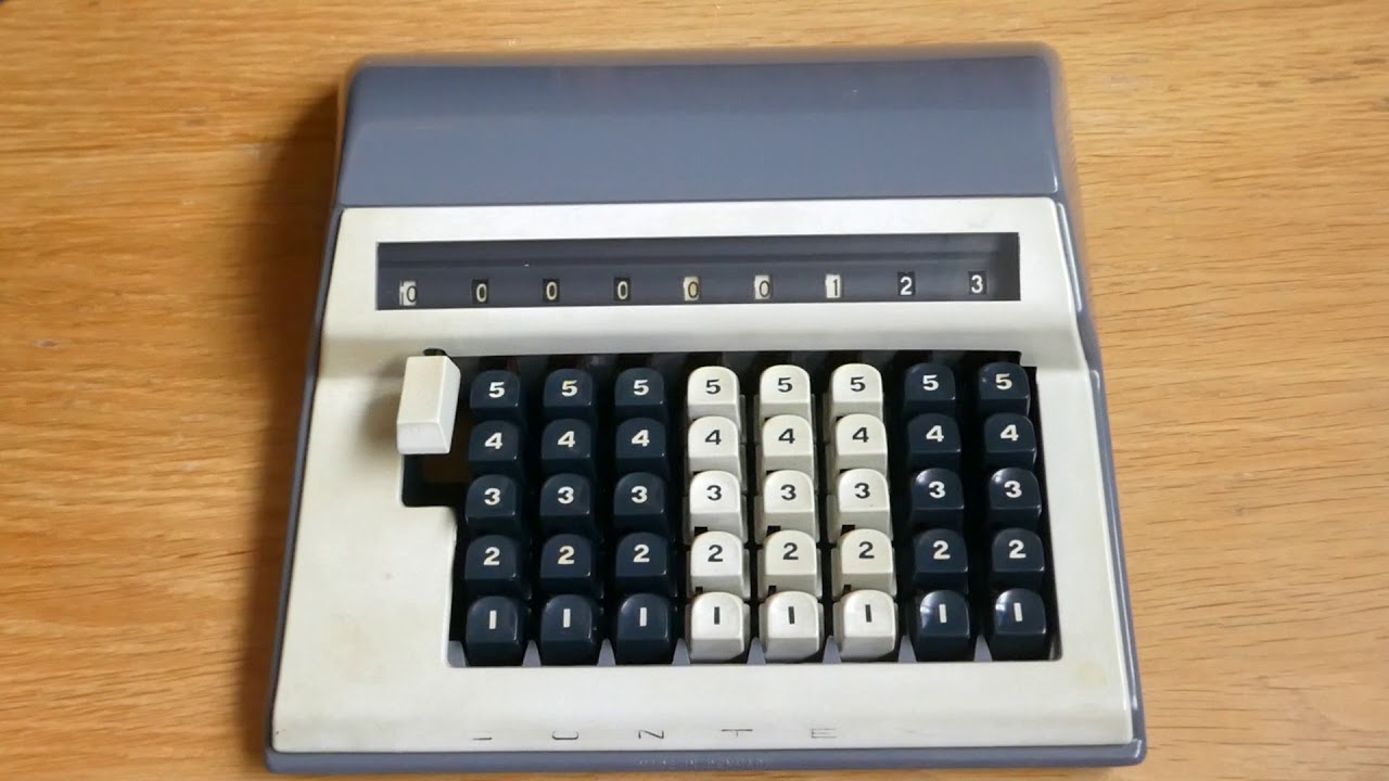 The Contex model B adding machine - YouTube