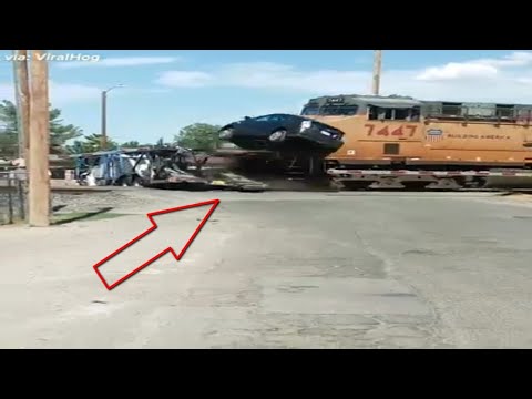 Train Vs Car Crash Compilation - - YouTube