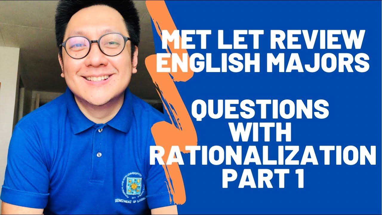 LET Review for English Majors: Sample Questions with Rationalization ...