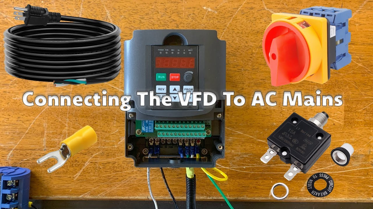 CNC Dude's CNC Router Project: Wiring The VFD - YouTube