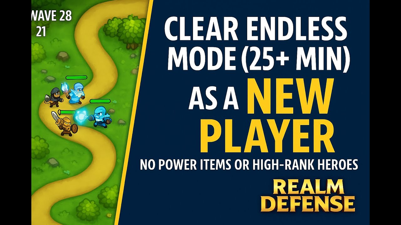 Easy!! Clear Endless Mode (25+ Min) as a New Player | No Power Items or ...