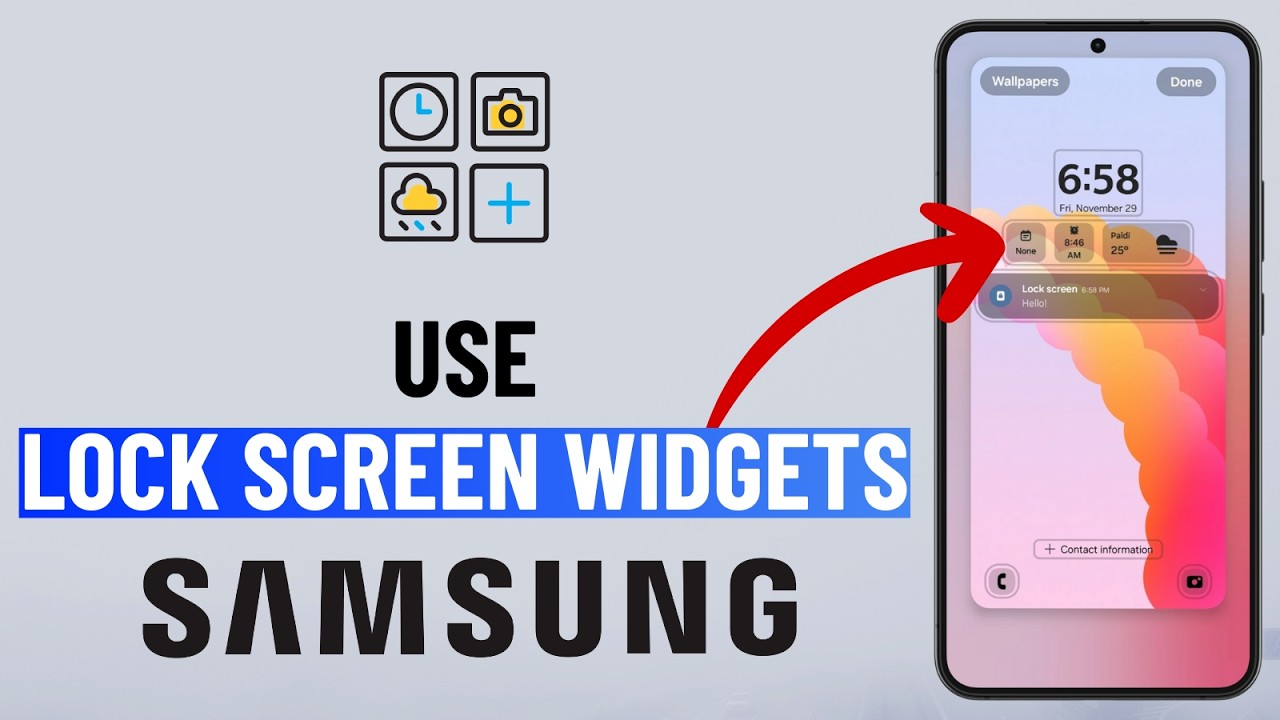 How to Add and Use Lock Screen Widgets on Samsung Galaxy Phone or ...