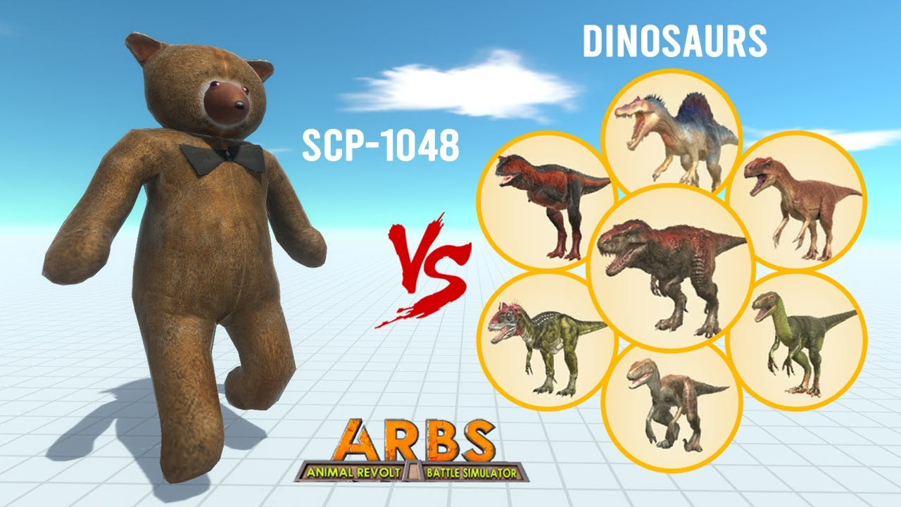 SCP-1048 (Mod) vs DINOSAURS (T-rex, Spinosaurus) - Animal Revolt Battle ...