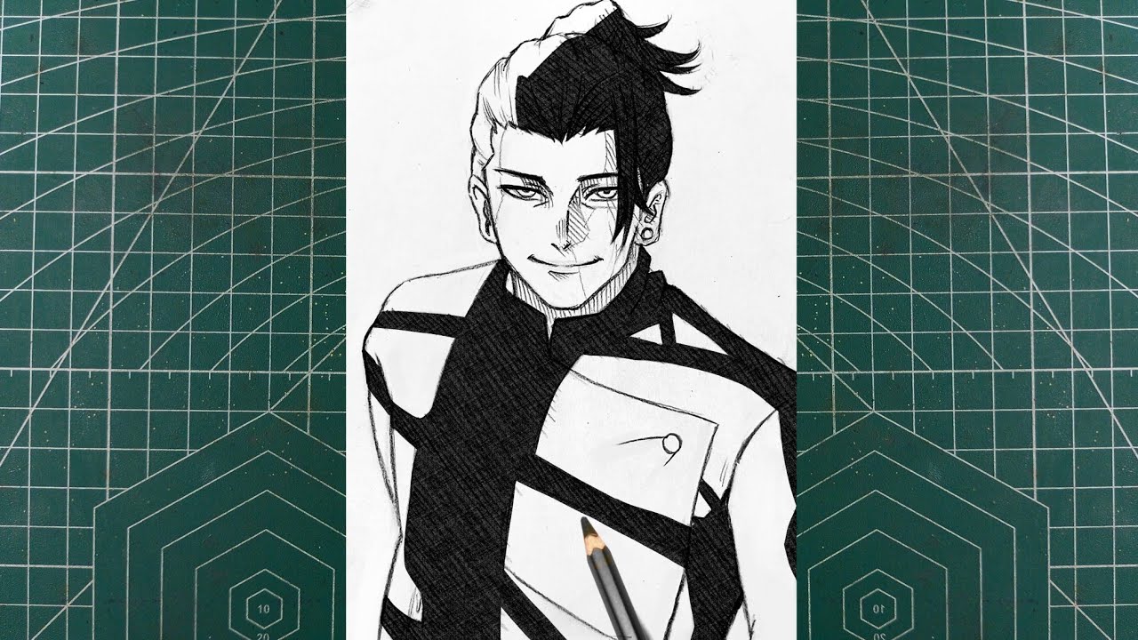 How to draw GETO SUGURU from JUJUTSU KAISEN Season 2 - YouTube