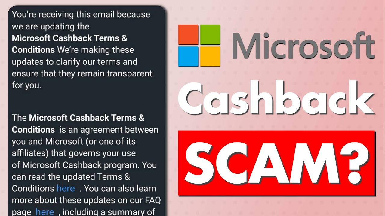 Microsoft Cashback Email Legit or Scam? - YouTube