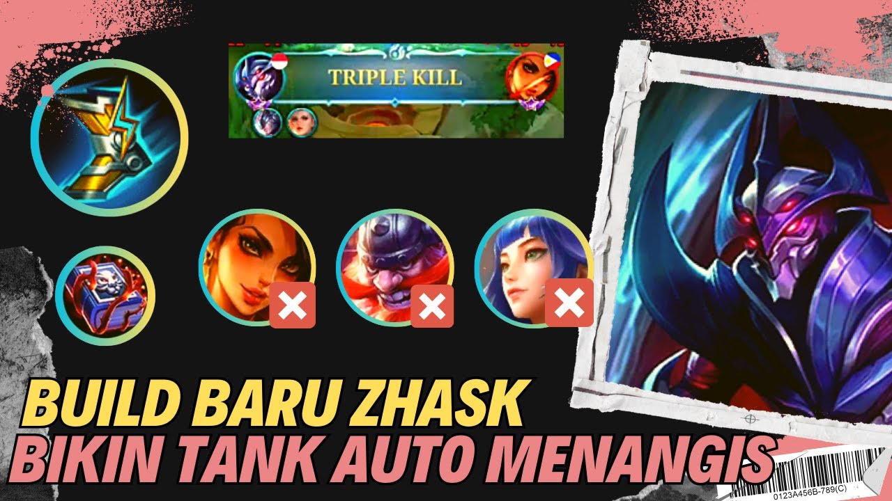 Tank Menangis Lawan Zhask Build Terbaru !! Best Build Zhask 2023 !! Top ...