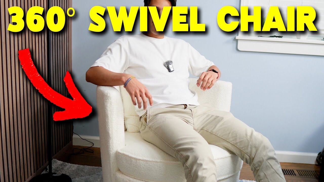 Yaheetech Swivel Accent Chair Assembly & First Look - YouTube