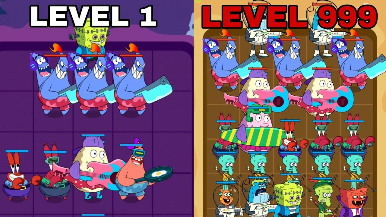 Max Level in Merge Master SpongeBob Part 3 - YouTube