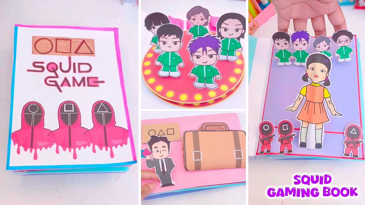 Diy squid game 2 gaming book / paper craft / squid game craft / 5 ...