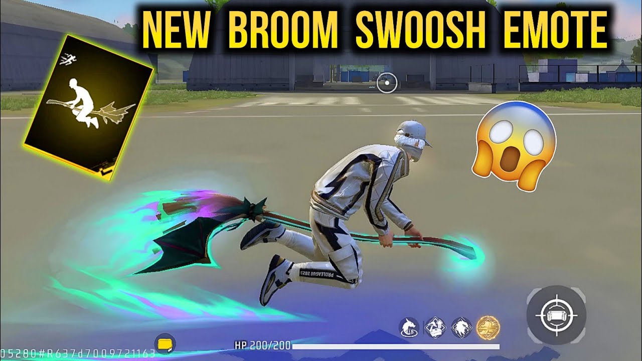 New Broom Swoosh Emote Gameplay | New Faded Wheel Free Fire - YouTube
