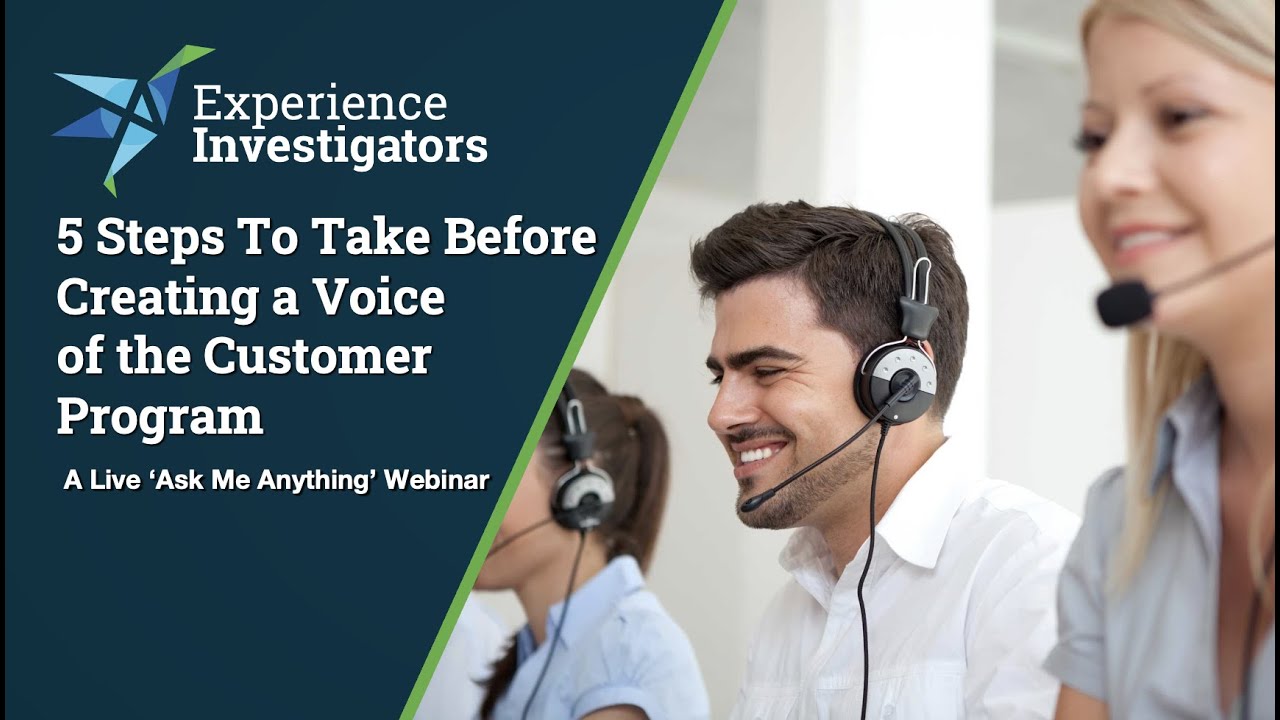 5 Steps To Take Before Creating a Voice of the Customer Program - YouTube