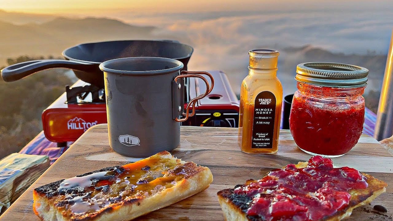 ASMR | Sunrise Breakfast | Peaceful Cooking, Eating & Nature Sounds (No ...