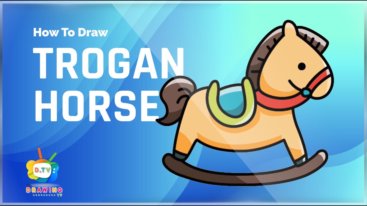 How To Draw A Trogan Horse | Easy Drawing Step By Step - YouTube