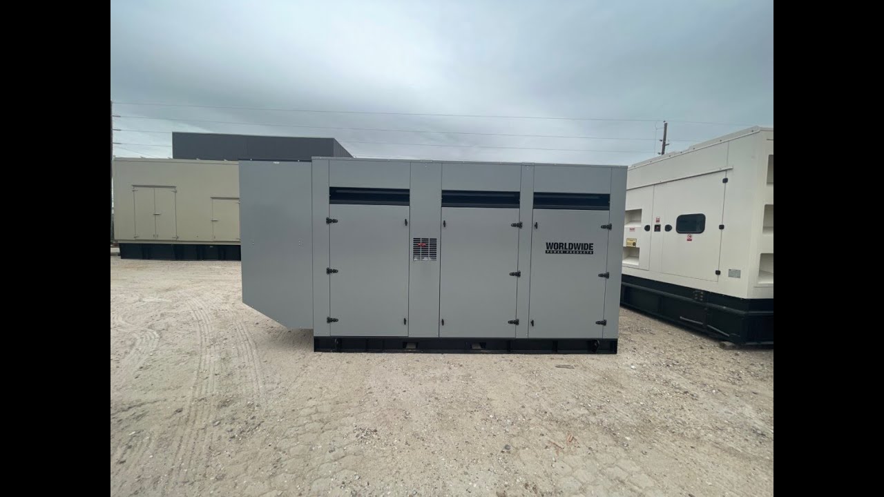 Gillette SP-2000-3-2N2 Natural Gas Generator Set - 200 kW - YouTube