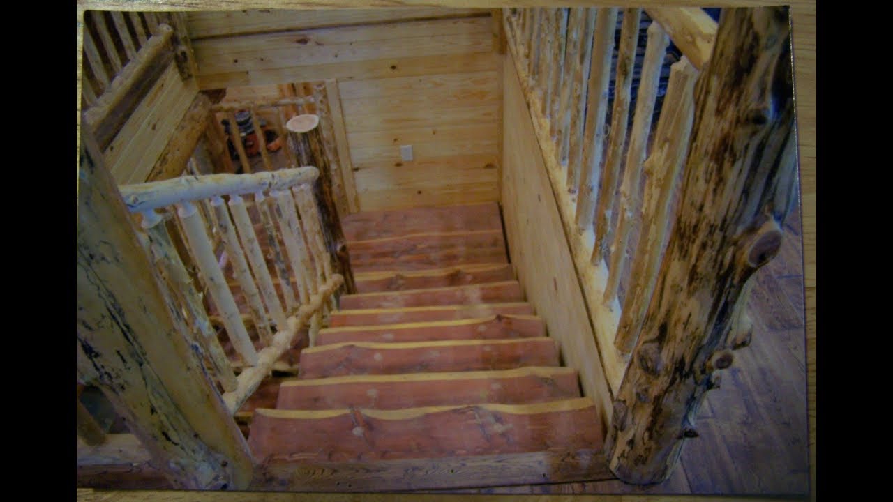 #1 CUSTOM CEDAR LOG STAIRS - YouTube