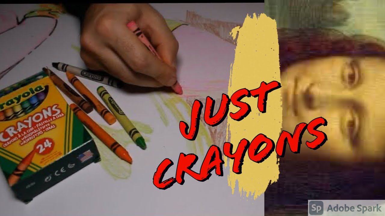 Can You Draw The Mona Lisa With Just Crayons??? - YouTube