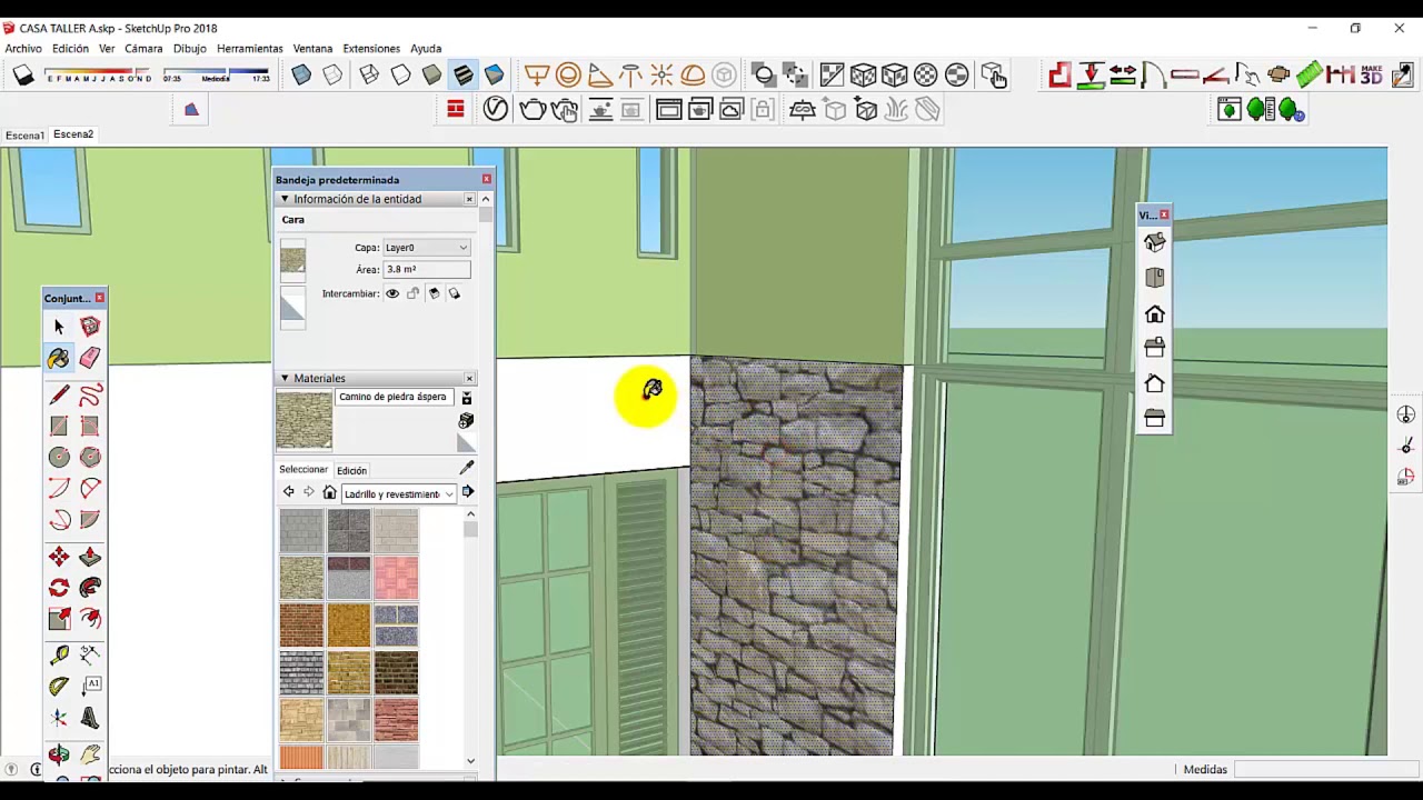TIP CALCULAR CANTIDAD DE MATERIAL USADO USANDO EN SKETCHUP - YouTube