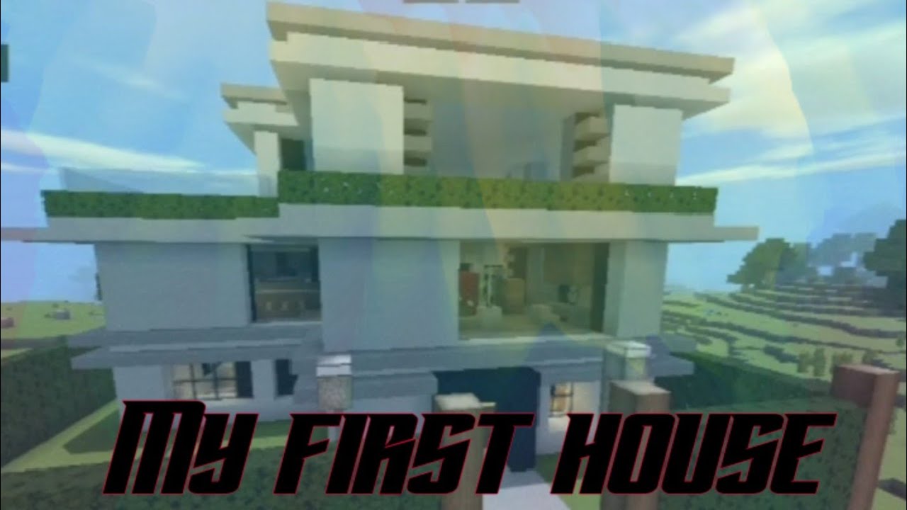 My first house in Minecraft - YouTube