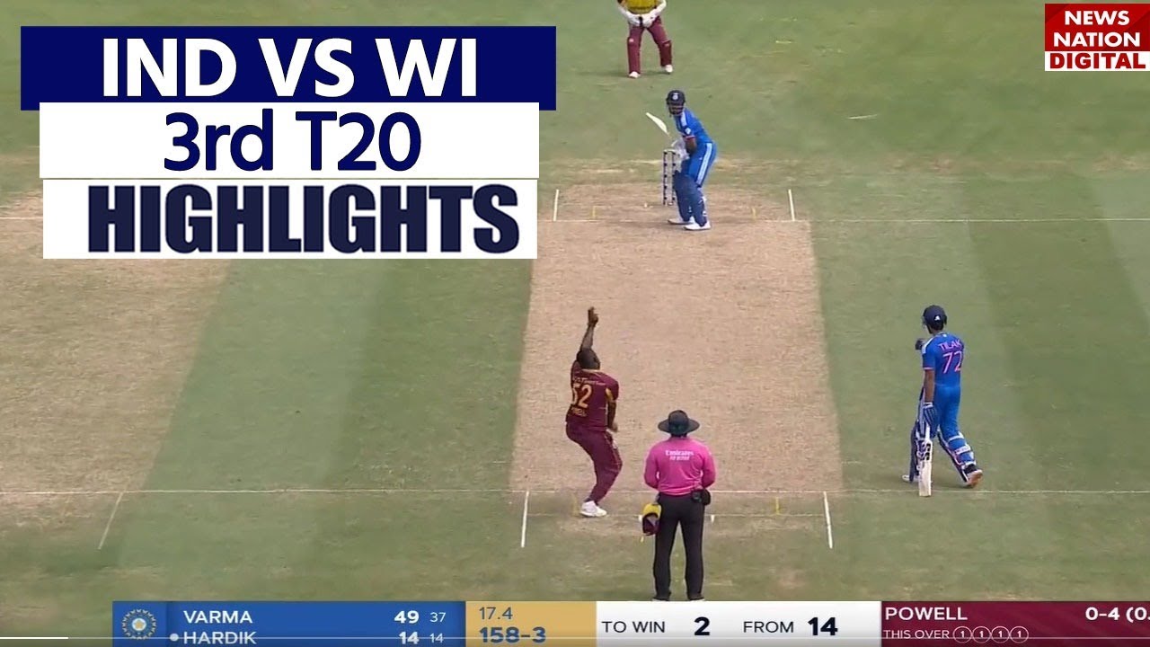 Ind vs Wi 3rd T20 Highlights: India vs West Indies 1st T20 Full ...